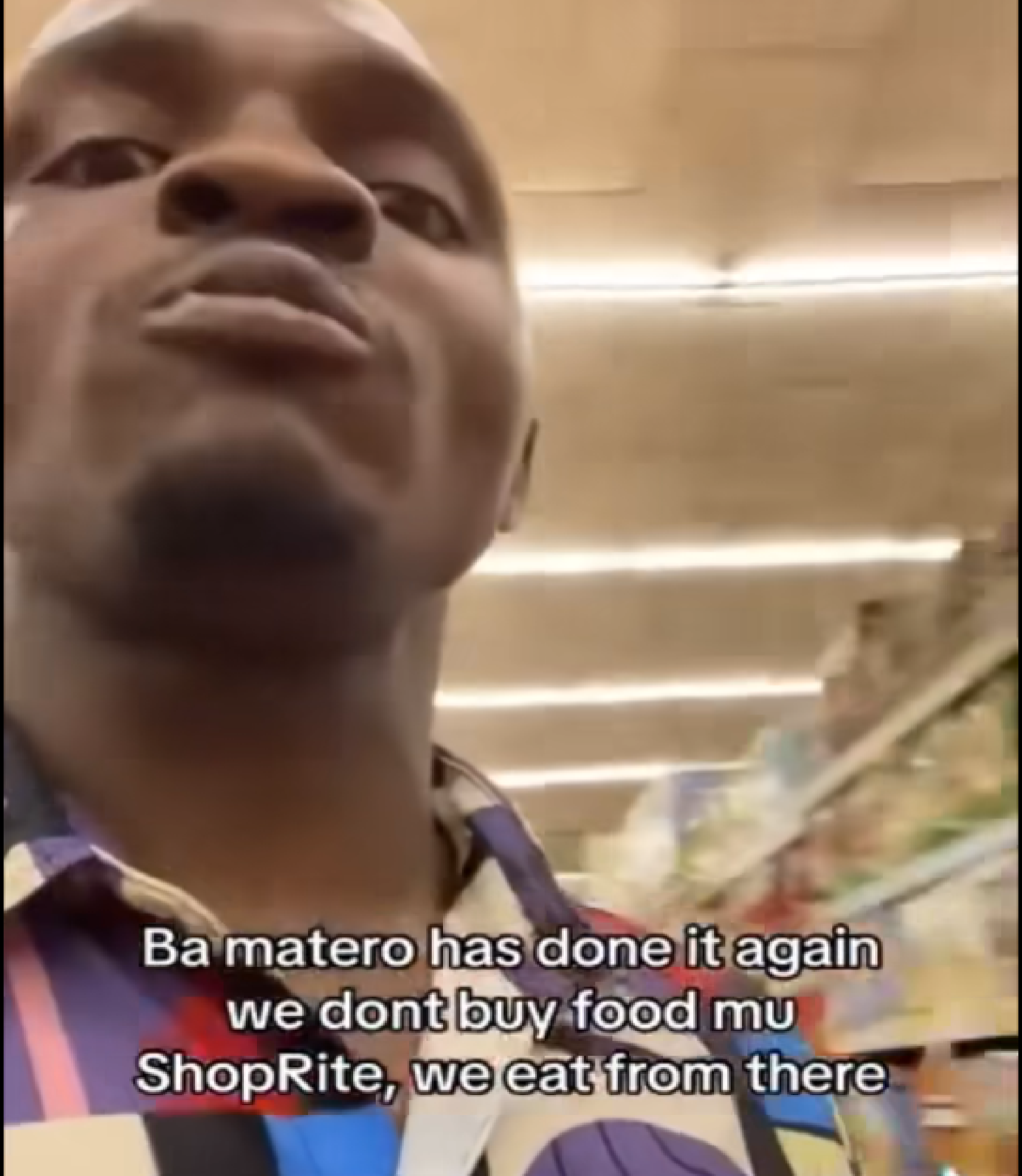 Unknown Matero resident captures self on camera eating food in Shoprite ...
