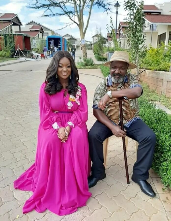 Zambian Mpali actor Nguzu pictured with Nollywood actress Jackie Appiah ...