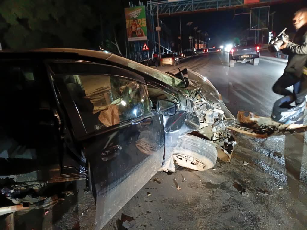 Overspeeding Unregistered Mercedes Causes Crash Near UNZA, One Injured ...